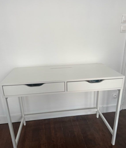 Bureau Alex Blanc 100x48 - LesMeublesCirculaires.fr